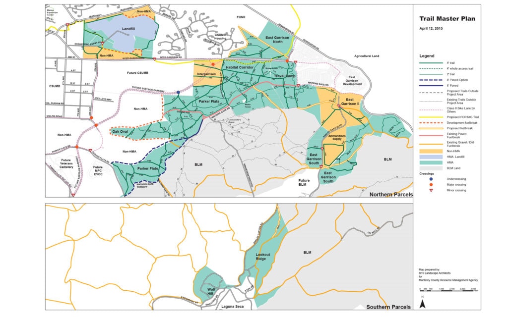 Fort Ord Recreational Habitat Area Trails Master Plan | BFS Landscape ...